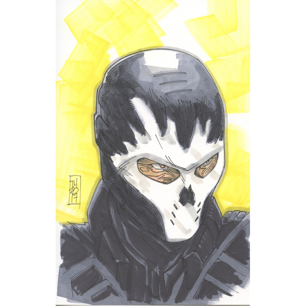 Tom Hodges - Crossbones Marvel Signed ORIGINAL 5.5" x 8.5" Color ...
