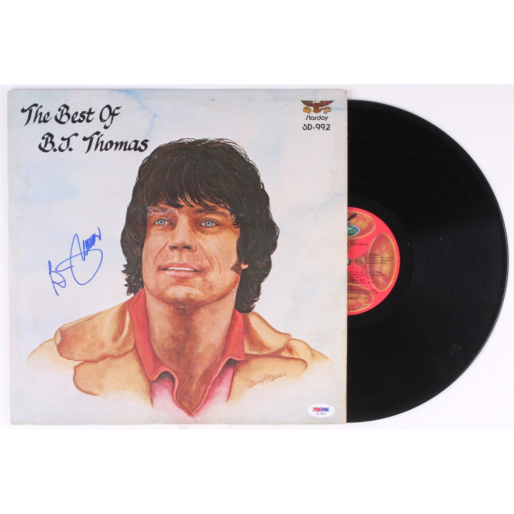 B.J. Thomas Signed "The Best of B.J. Thomas" Vinyl Record Album (PSA ...