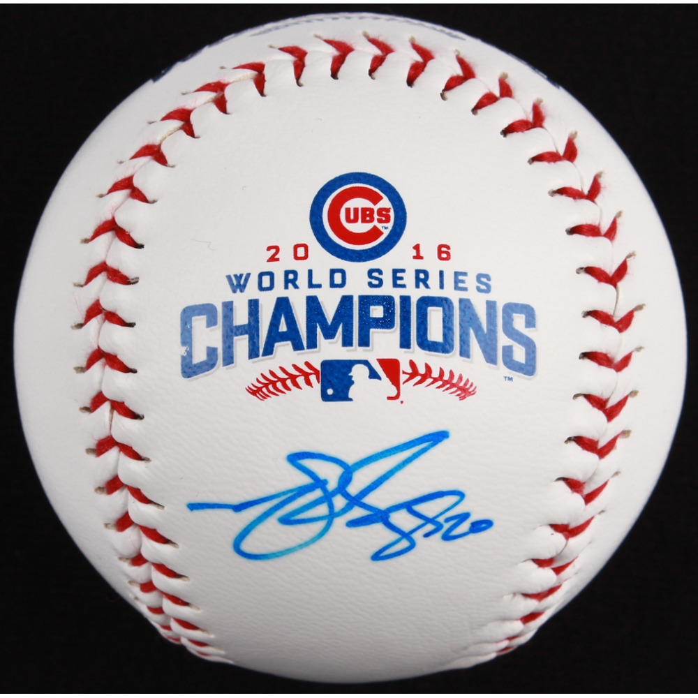 Matt Szczur Signed 2016 World Series Logo Baseball (Schwartz COA ...