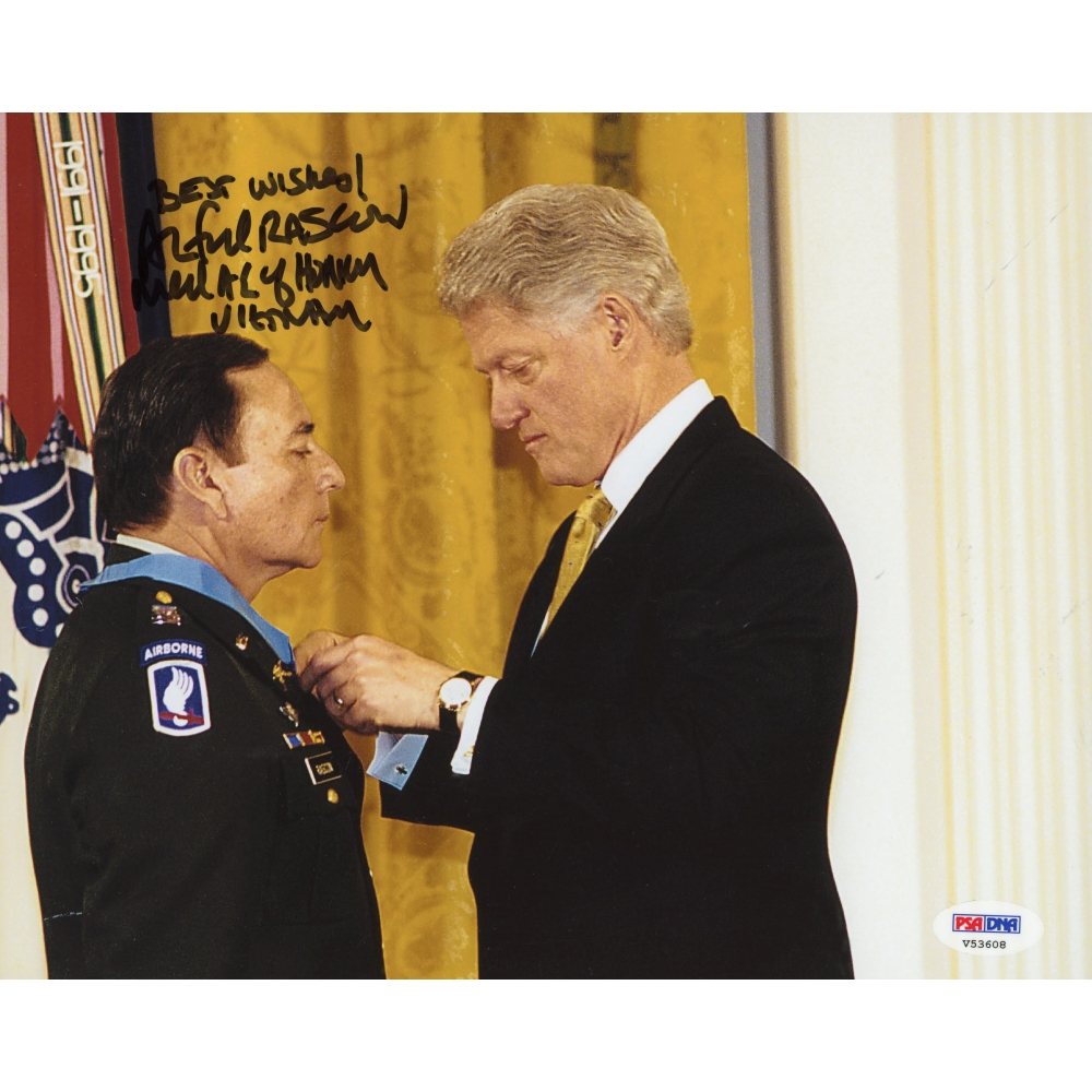 Alfred V. Rascon Signed 8x10 Photo Inscribed "Best Wishes!", & "Medal ...