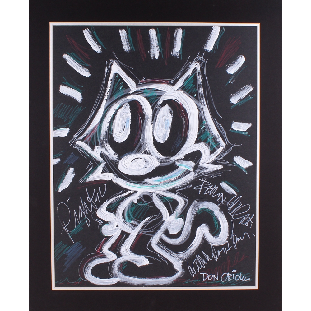 Don Oriolo Signed "Felix the Cat" 27" x 33" Original Painting on Paper ...