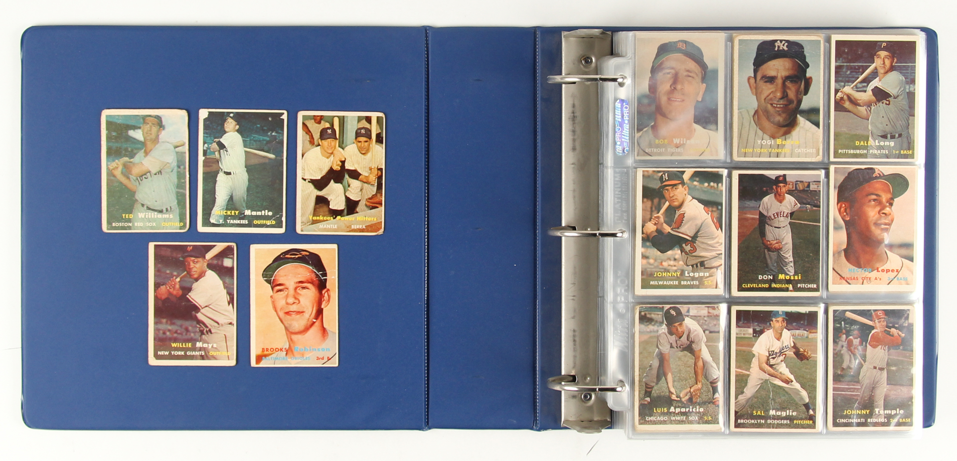 1957 Topps Complete Set of (407) Baseball Cards with #1 Ted Williams ...