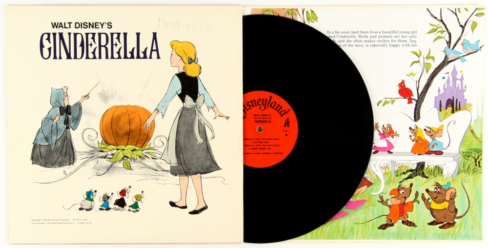 Vintage 1969 Walt Disney's "Cinderella" Vinyl Record | Pristine Auction