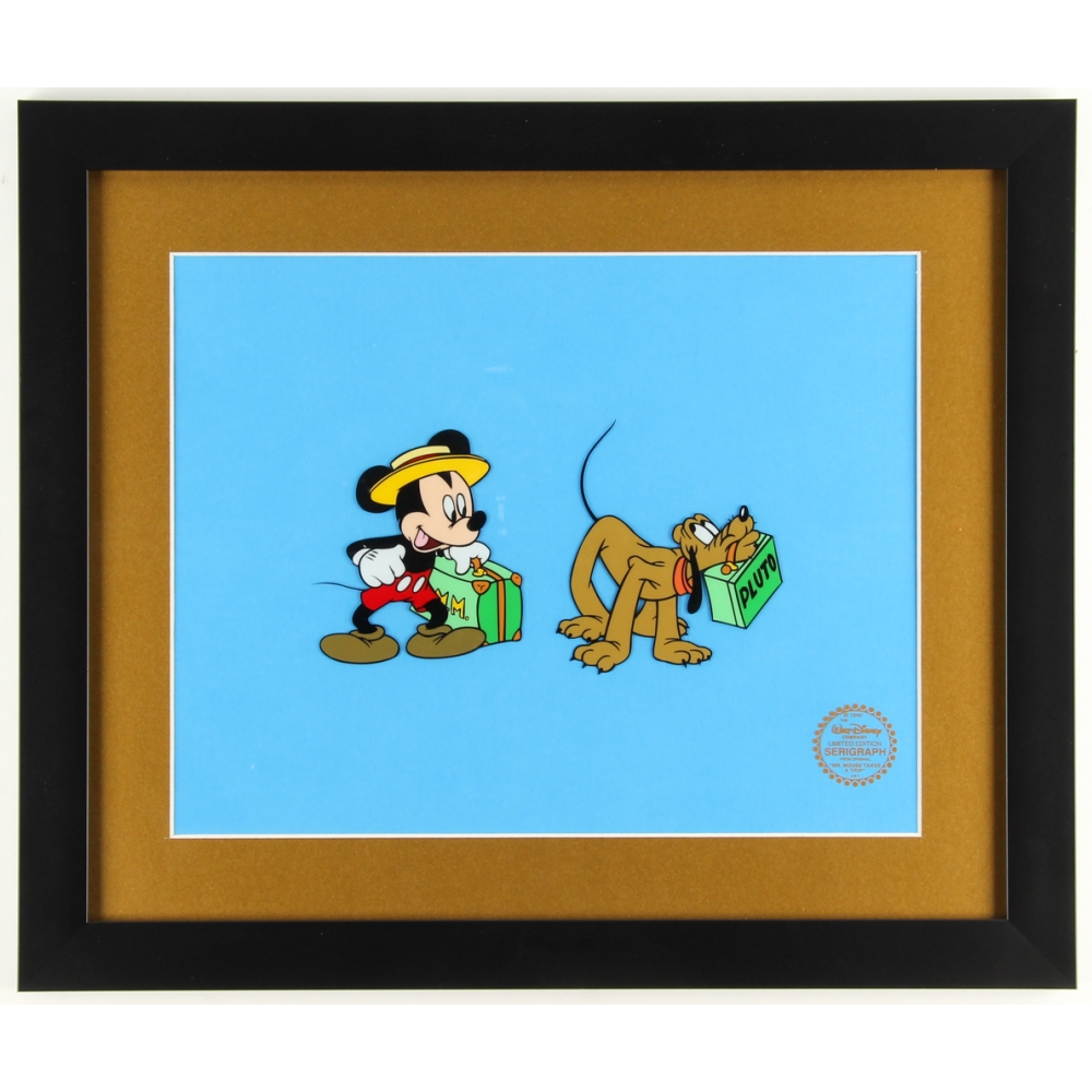 Mickey Mouse & Pluto "The Pointer" LE 16" x 19" Custom Framed Animation ...