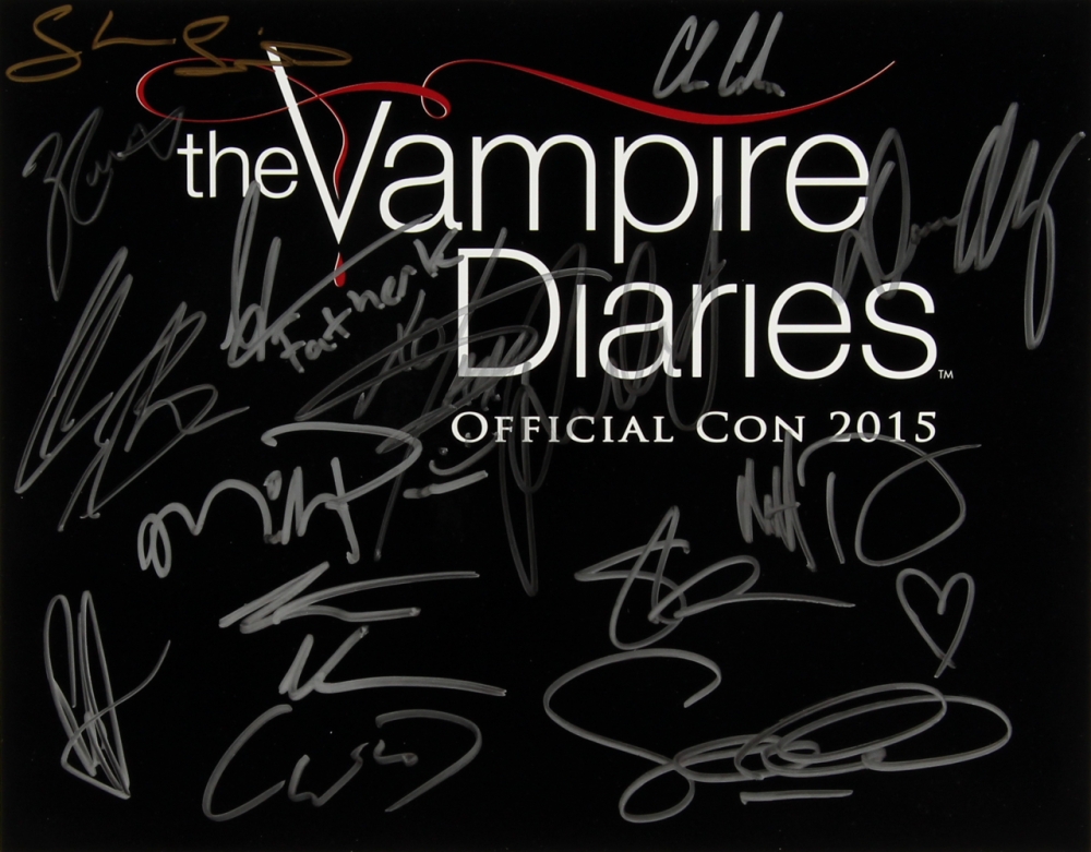 "The Vampire Diaries" 11x14 Photo Signed by (12) with Ian Somerhalder ...