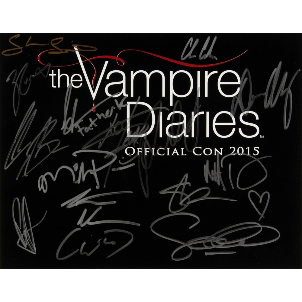 "The Vampire Diaries" 11x14 Photo Signed by (12) with Ian Somerhalder ...