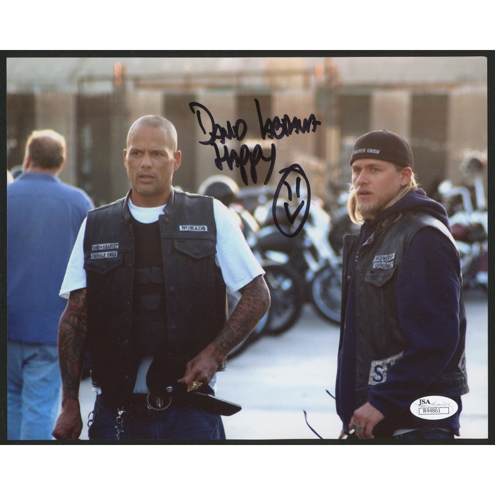 David Labrava Signed "Sons of Anarchy" 8x10 Photo Inscribed "Happy ...