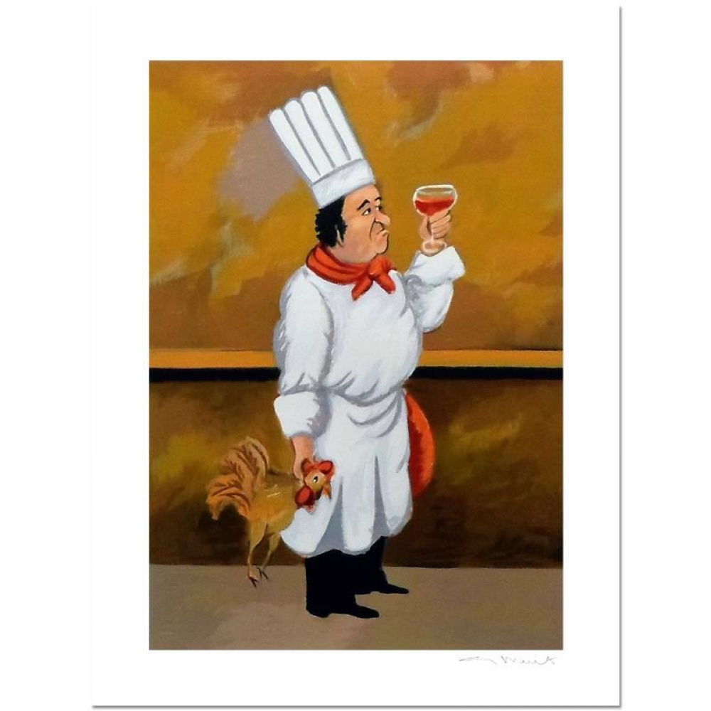 Guy Buffet Signed "Chef Henri" Limited Edition 13x19 Serigraph ...