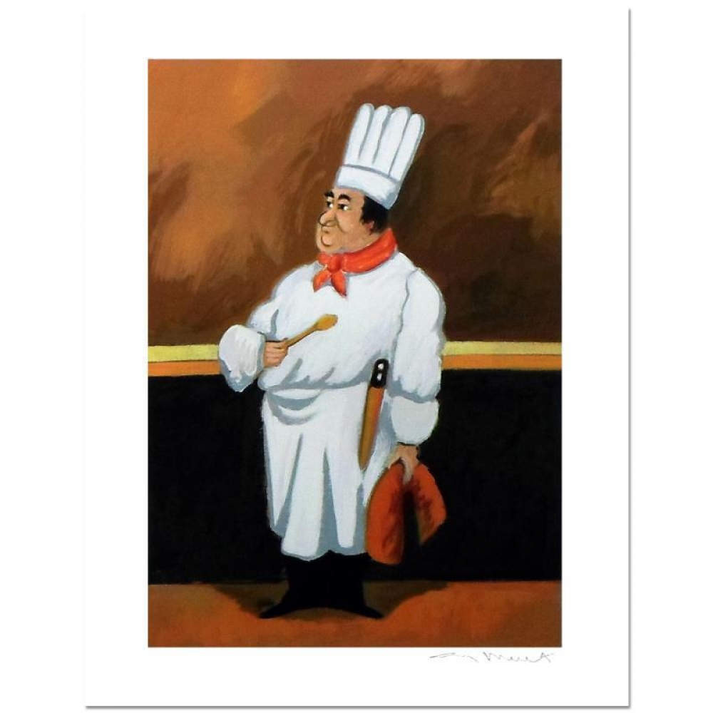 Guy Buffet Signed "Chef Albert" Limited Edition 13x19 Serigraph ...