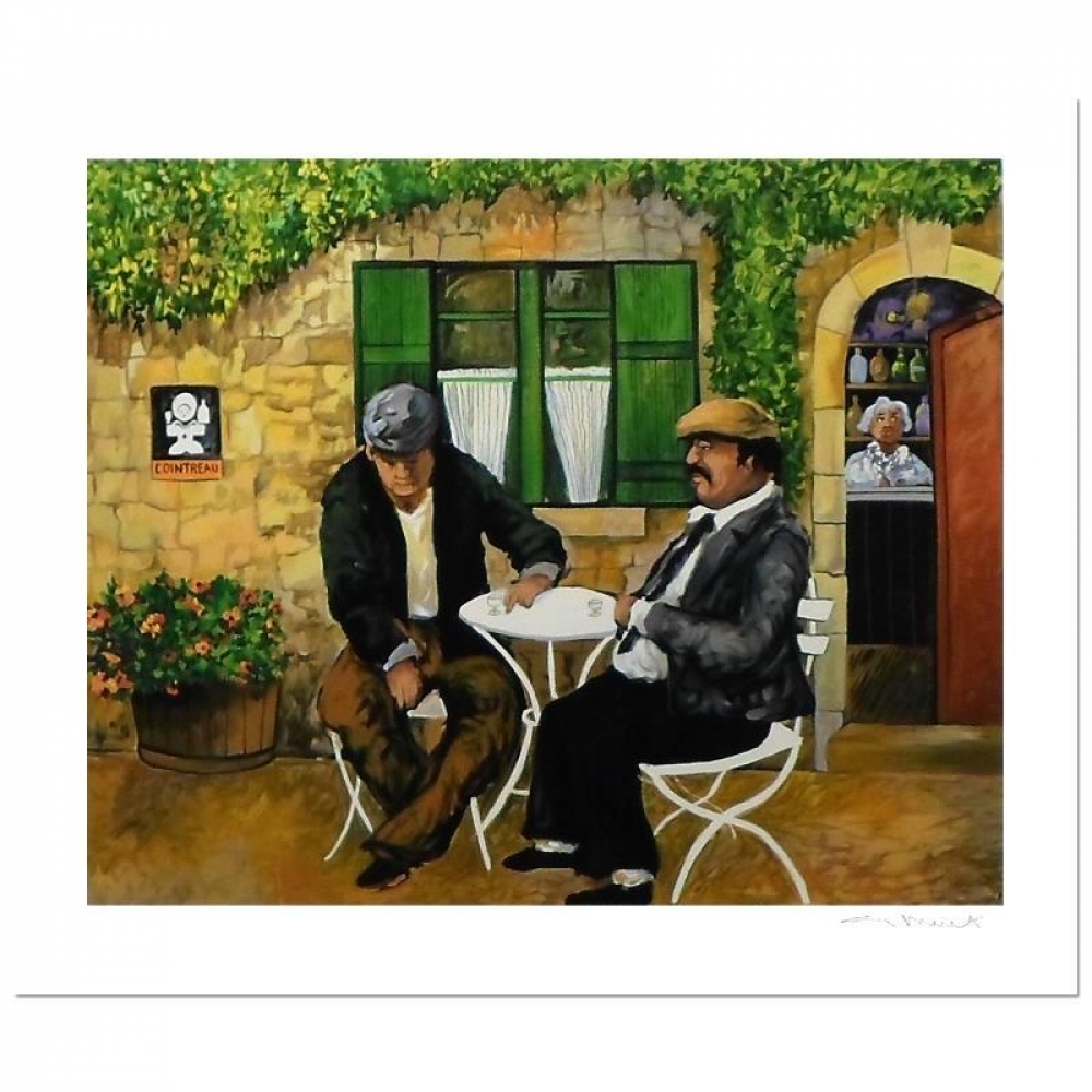 Guy Buffet Signed "After Dinner Drink" Limited Edition 21x26 Serigraph ...