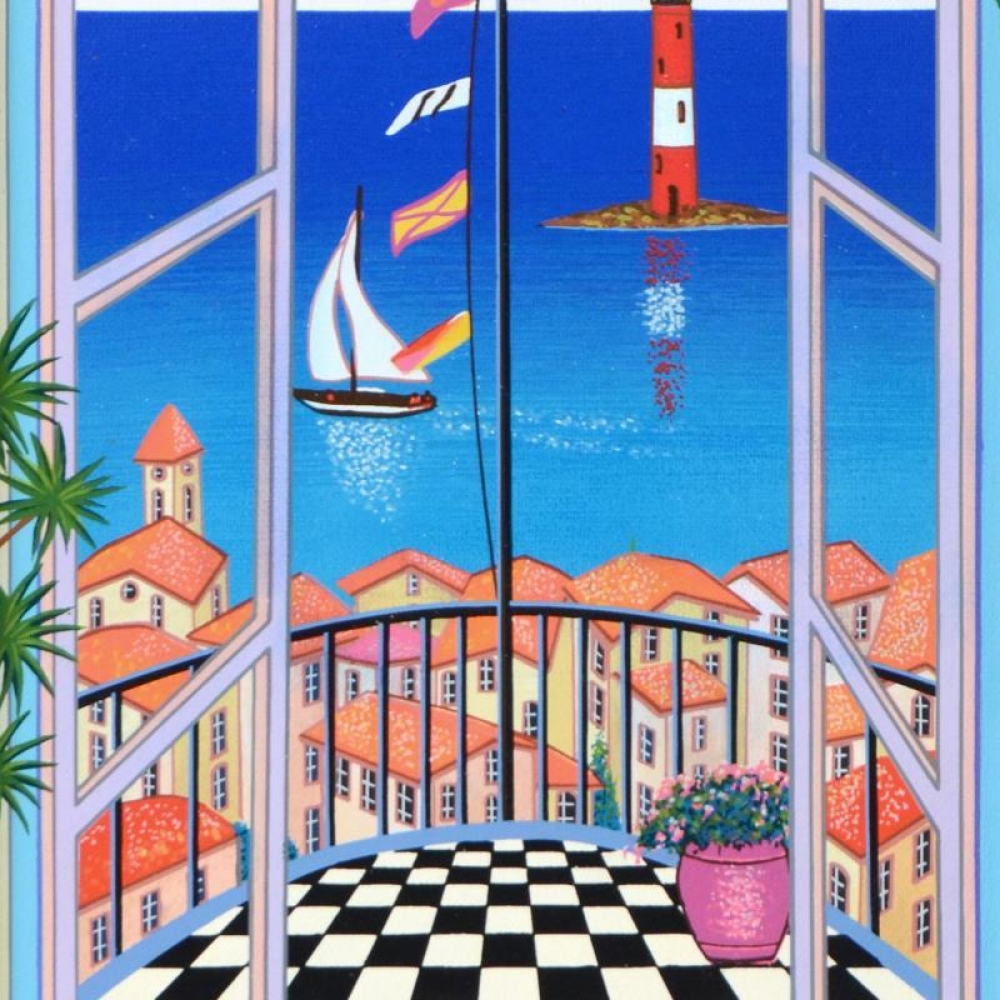 Fanch Ledan Signed "Arcachon Lighthouse" Limited Edition 13x21 Custom ...