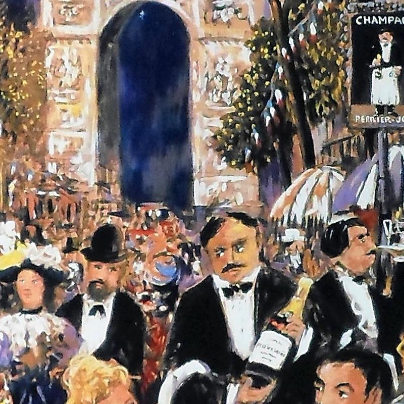 Guy Buffet Signed "Champs Elysees" Limited Edition 28x37 Serigraph ...