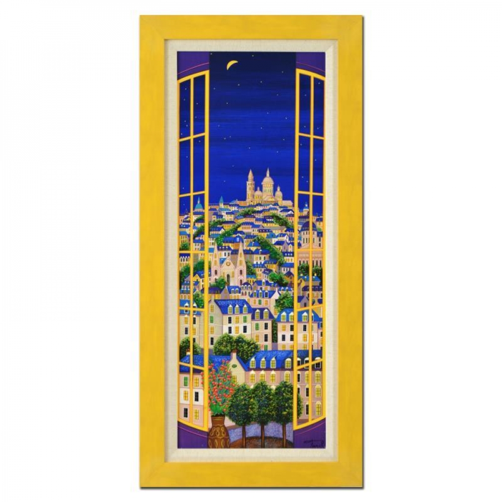 Fanch Ledan Signed "Window On Paris" Limited Edition 18x39 Custom ...