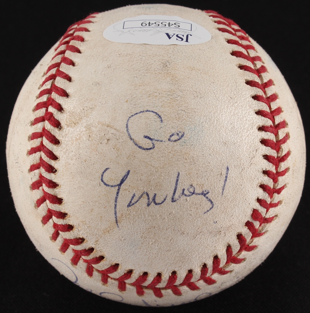 Rudy Giuliani Signed OML Baseball Inscribed "Go Yankees!" (JSA COA ...