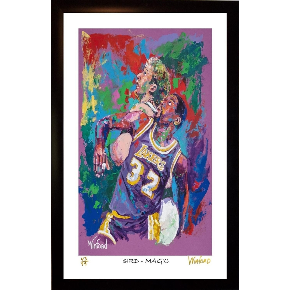 Larry Bird vs. Magic Johnson "Bird - Magic" Limited Edition 11x17 ...