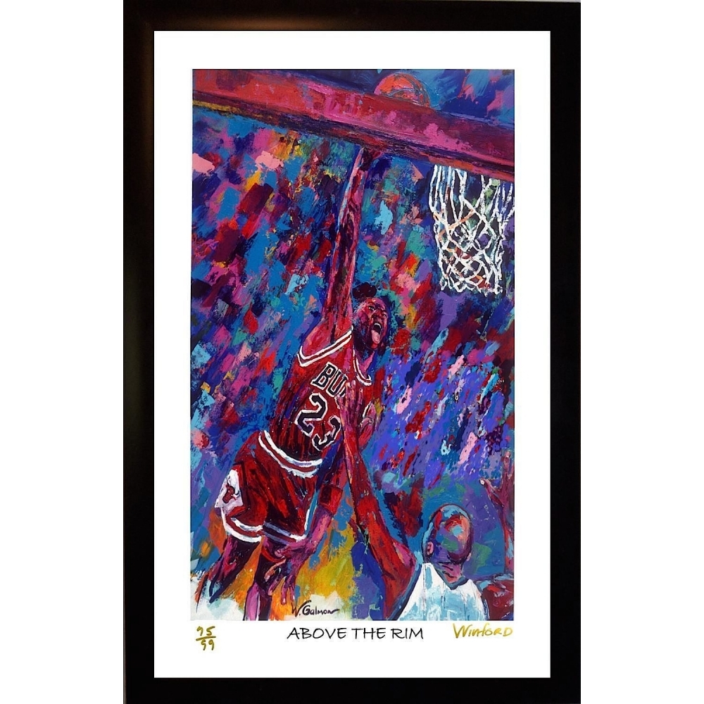 Michael Jordan Bulls 11x17 "Above the Rim" Signed Winford Limited ...