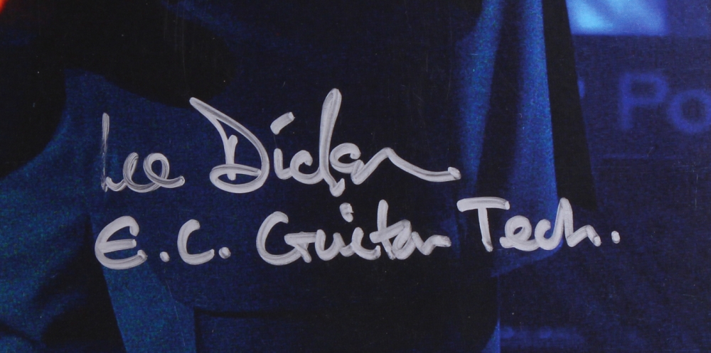 Lee Dickson Signed 29x31.5 Custom Matted Eric Clapton Concert Used Set ...