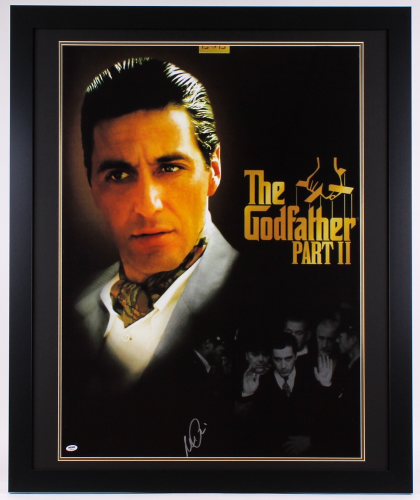 Al Pacino Signed "The Godfather Part II" 35.5" x 43.5" Custom Framed ...