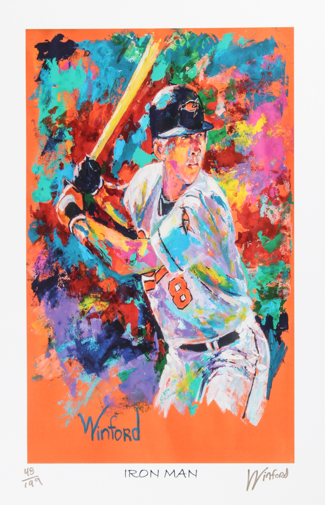 Winford Galmon Signed Orioles LE 11x17 "Iron Man" Cal Ripken Jr ...