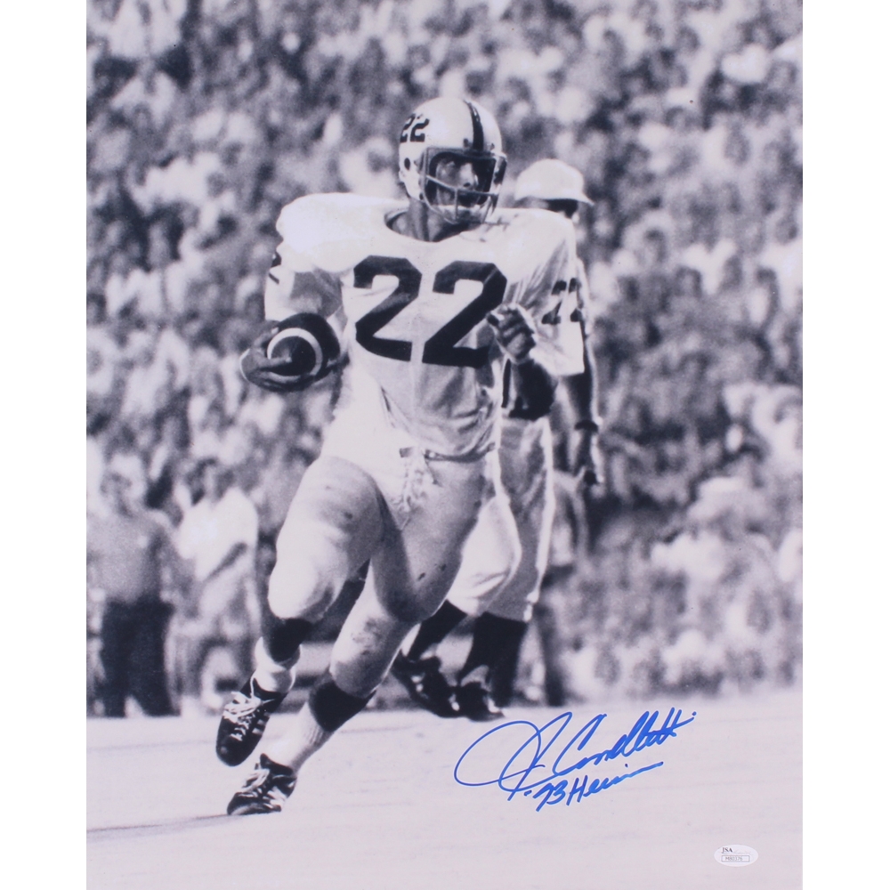 John Cappelletti Signed Penn State 16x20 Photo Inscribed "73 Heisman ...
