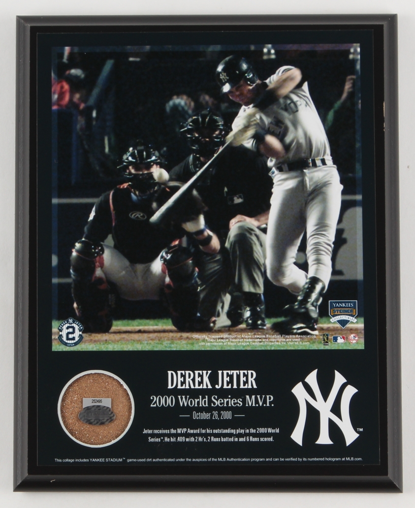 Derek Jeter Yankees "2000 World Series M.V.P." 8" x 10" Plaque with ...