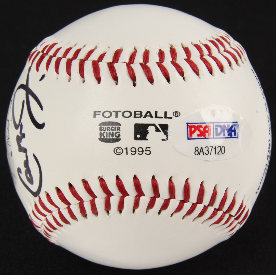 Cal Ripken Jr. Signed Logo Baseball With High Quality Display Case (PSA ...