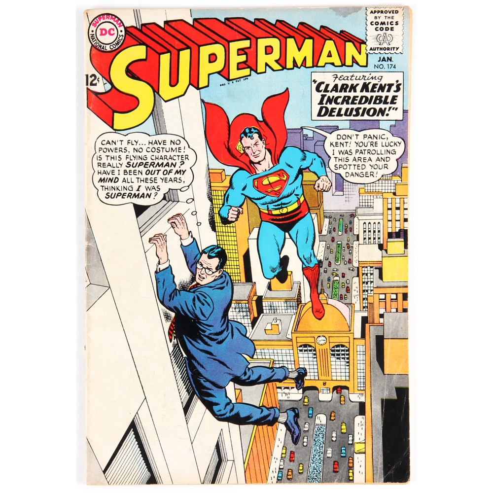 Vintage 1965 "Superman" Issue #174 DC Comic Book | Pristine Auction