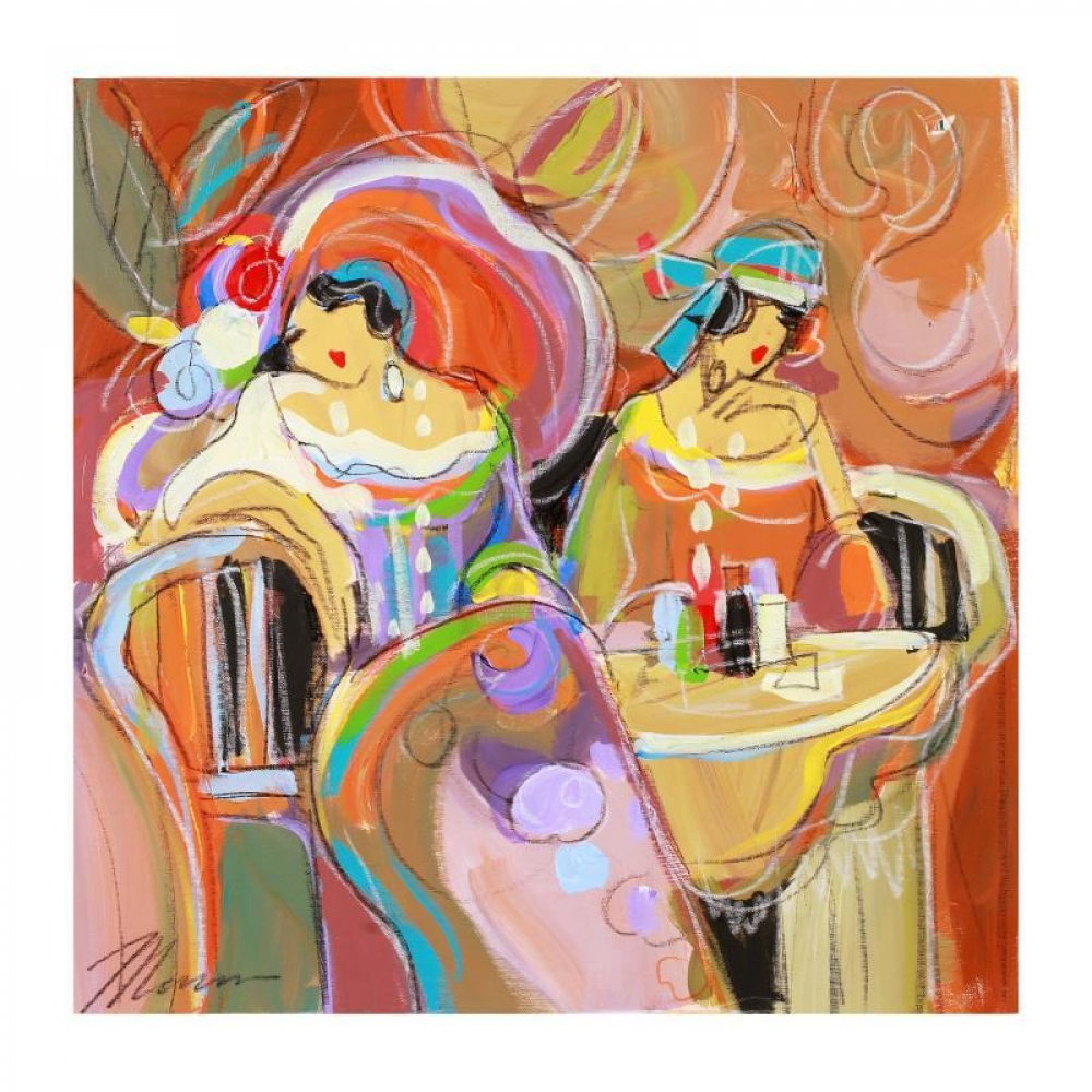 Isaac Maimon Signed "Moments To Treasure" 22x22 Original Acrylic ...