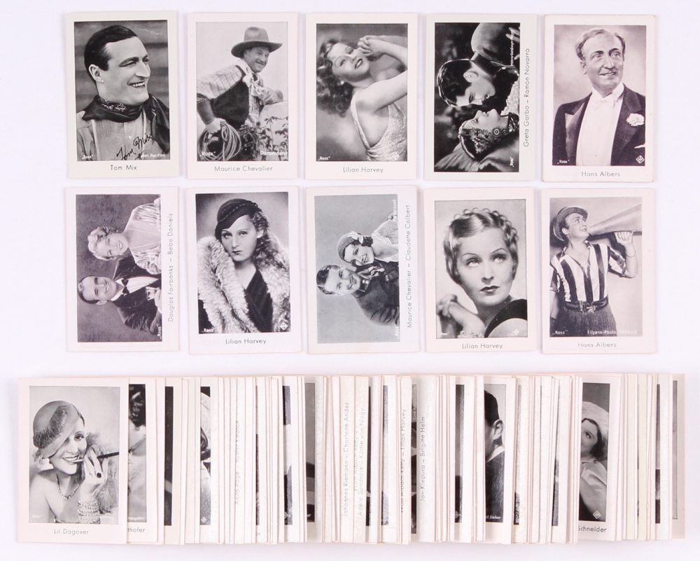 Lot of (100) 1931 Josetti Filmbilder Cigarette Cards with Tom Mix ...