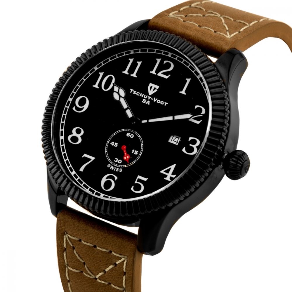 Tschuy-Vogt A24 Cavalier Men's Military Design Watch (New) | Pristine ...