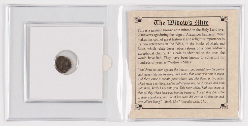 Rare Certified Biblical 2000 Year Old "Widow's Mite" Coin From The Holy ...