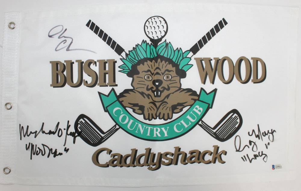 Chevy Chase, Cindy Morgan & Michael O'Keefe Signed 12x20 Caddyshack ...