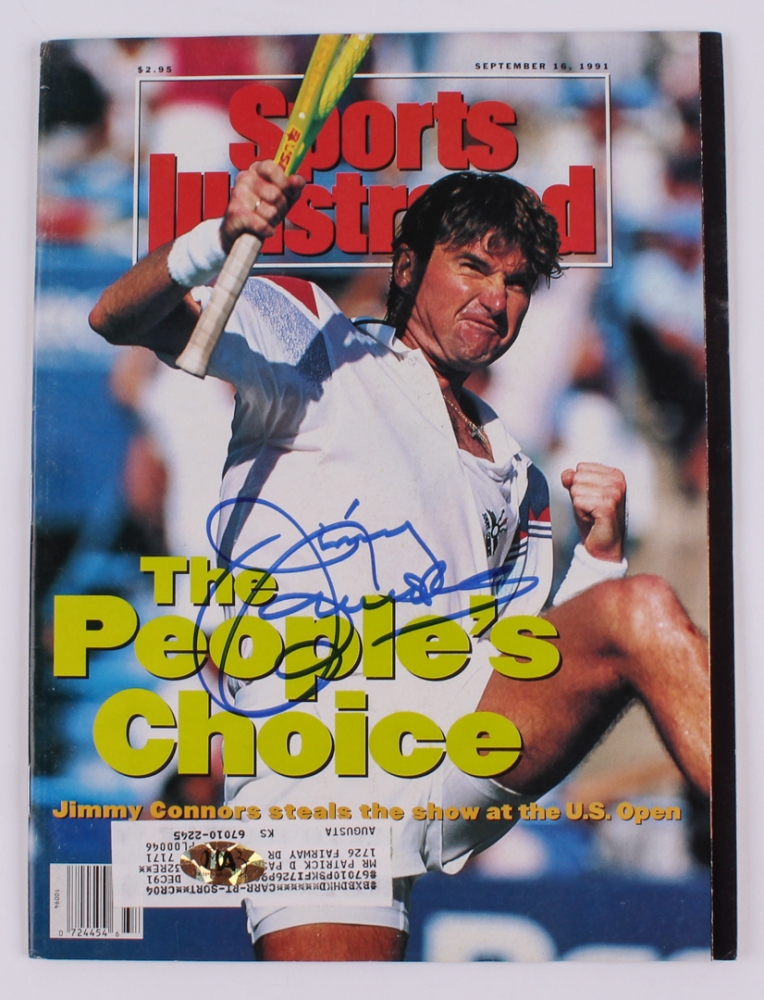 Jimmy Connors Signed 1991 Sports Illustrated Magazine (MAB Hologram ...
