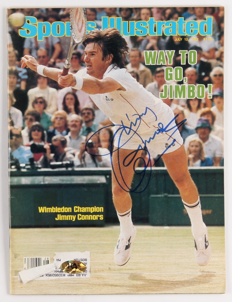 Jimmy Connors Signed 1982 Sports Illustrated Magazine (MAB Hologram ...