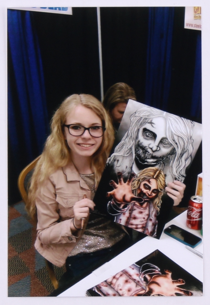 Addy Miller Signed The Walking Dead "Teddy Bear Girl" 11x17 Photo ...