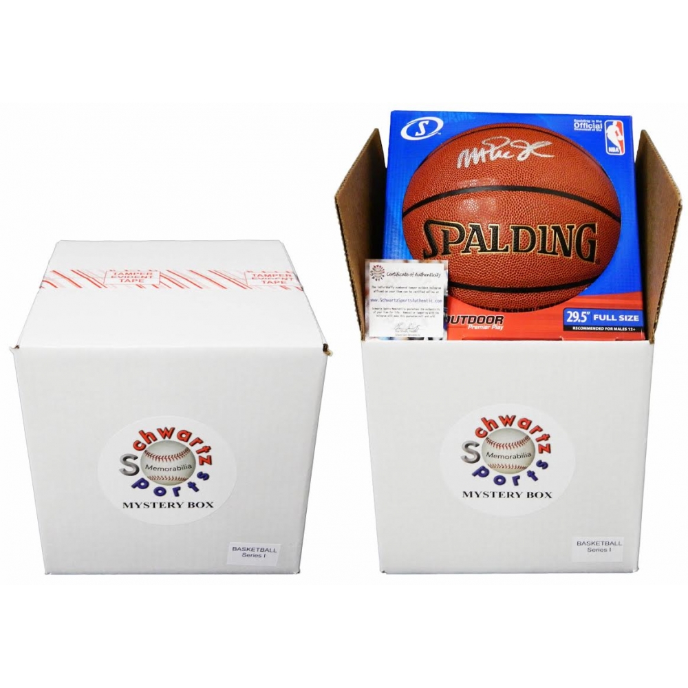 Schwartz Sports Basketball Superstar Signed Mystery Box Basketball ...
