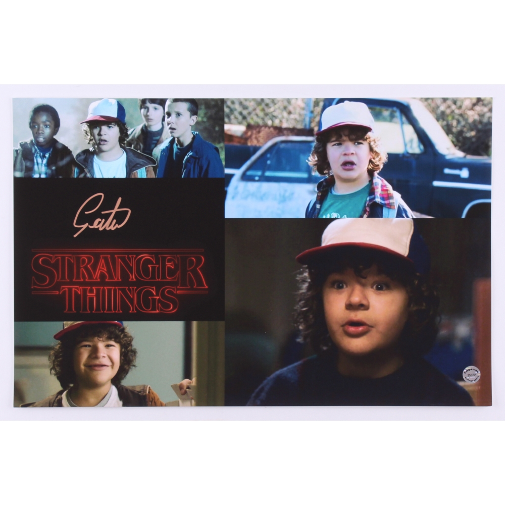 Gaten Matarazzo Signed "Stranger Things" 11x17 Photo (Legends COA ...