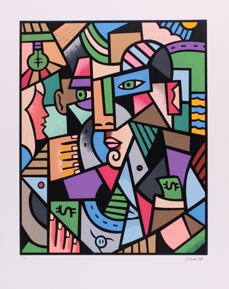 John Rosa Signed LE "Santa Fe Portfolio" Set of (4) 20" x 25 ...