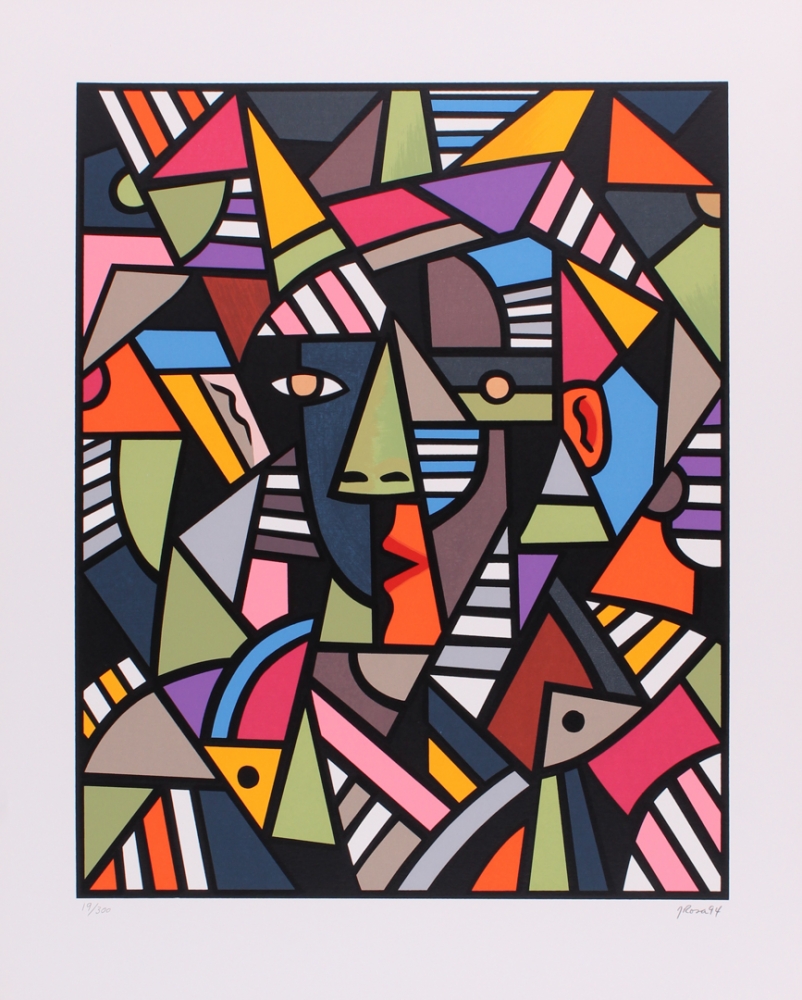 John Rosa Signed LE "Santa Fe Portfolio" Set of (4) 20" x 25 ...