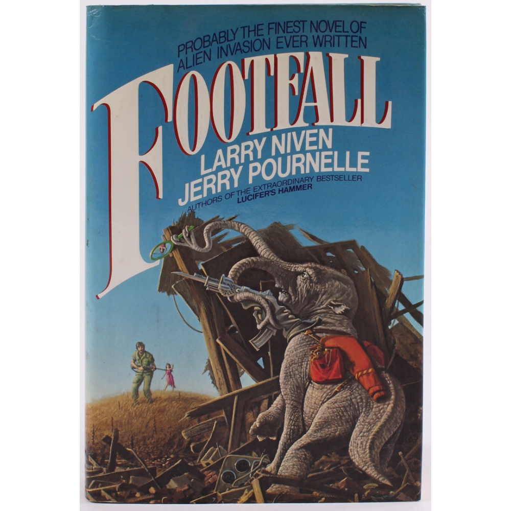 Larry Niven & Jerry Pournelle Signed "Footfall" Hardcover Book (JSA COA ...