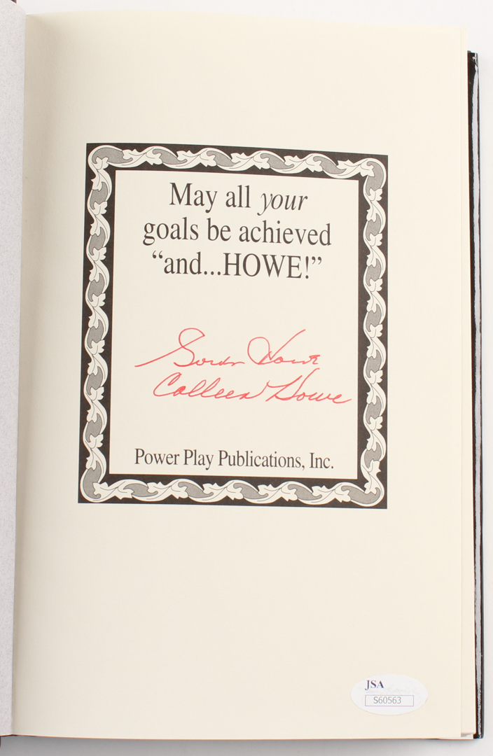 Gordie Howe & Colleen Howe Signed "and... HOWE!" Hardcover Book (JSA ...