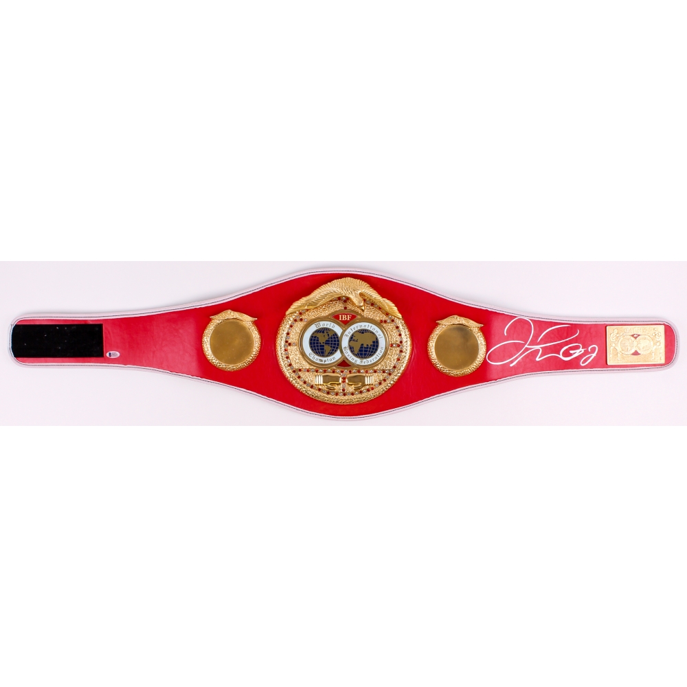 Floyd Mayweather Jr. Signed Full-Size IBF Heavyweight Championship Belt ...