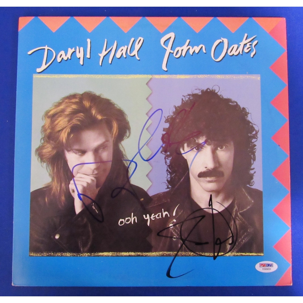 Daryl Hall & John Oates Signed "Ooh Yeah" Vinyl Record Album Cover (PSA ...