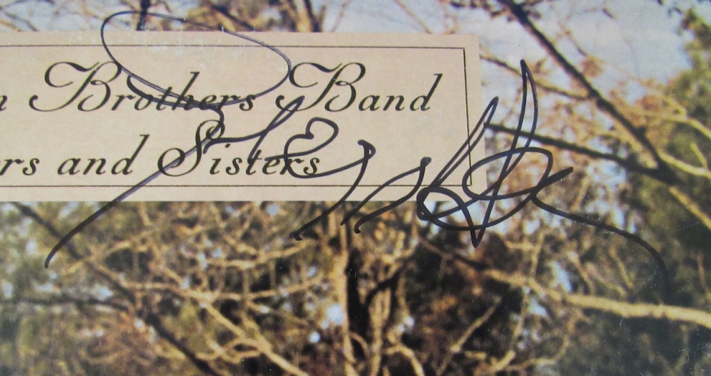 Gregg Allman Signed The Allman Brothers Band "Brothers and Sisters ...