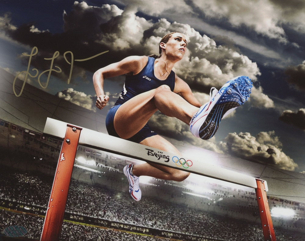 Lolo Jones Signed Team USA 8x10 Photo (Leaf COA) | Pristine Auction