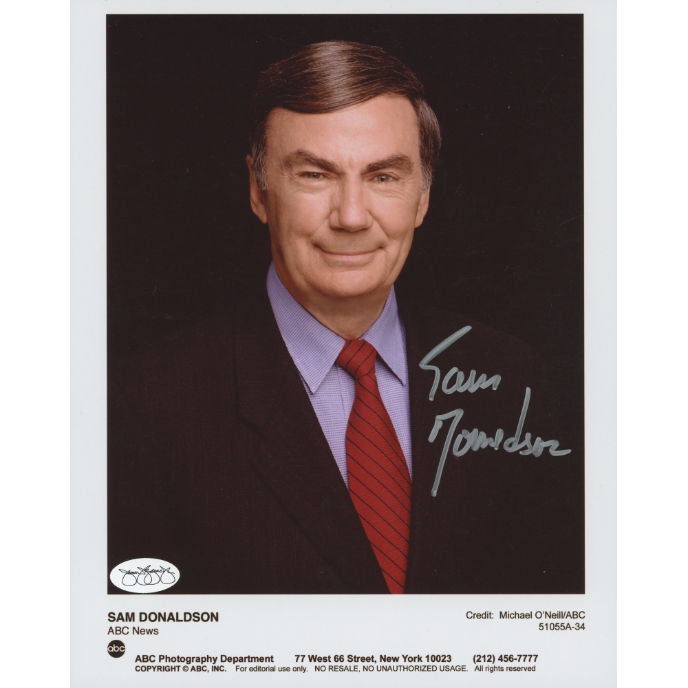 Sam Donaldson Signed 8x10 Photo (JSA SOA) | Pristine Auction