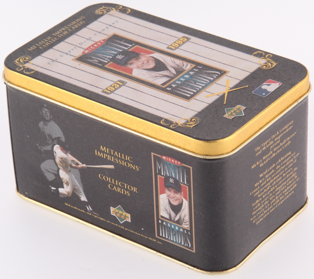 Complete Set of (8) Mickey Mantle Metallic Impressions Embossed Metal ...