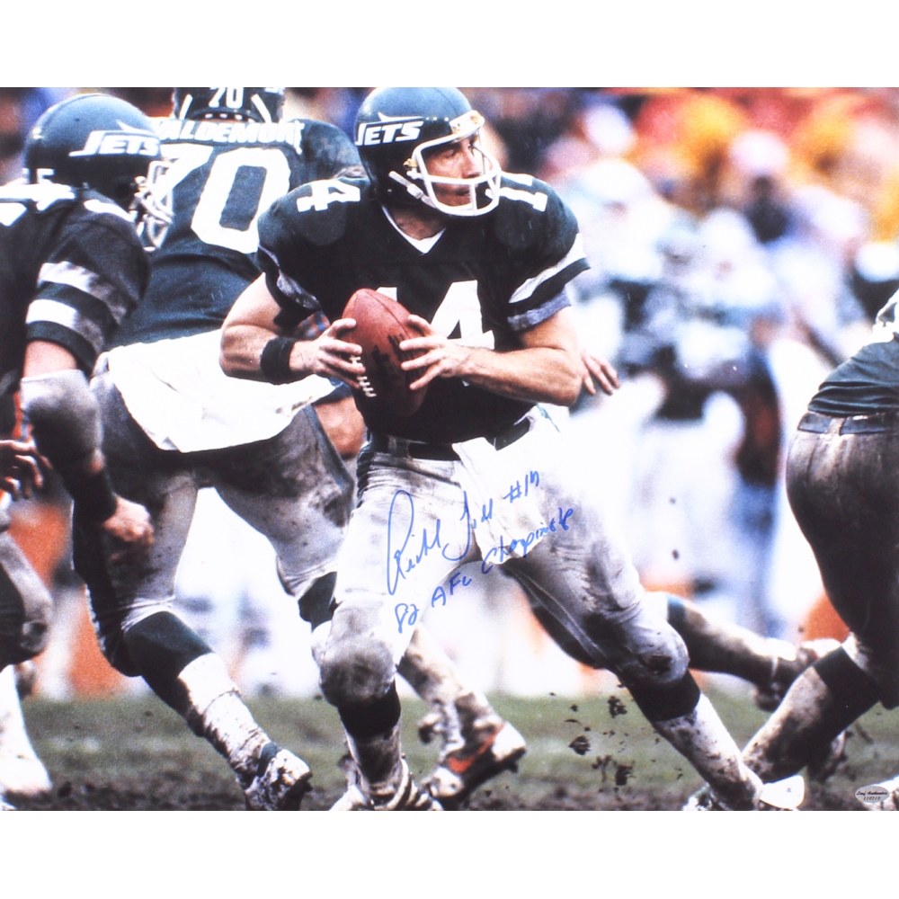 Richard Todd Signed Jets 16x20 Photo Inscribed "82 AFC Championship ...