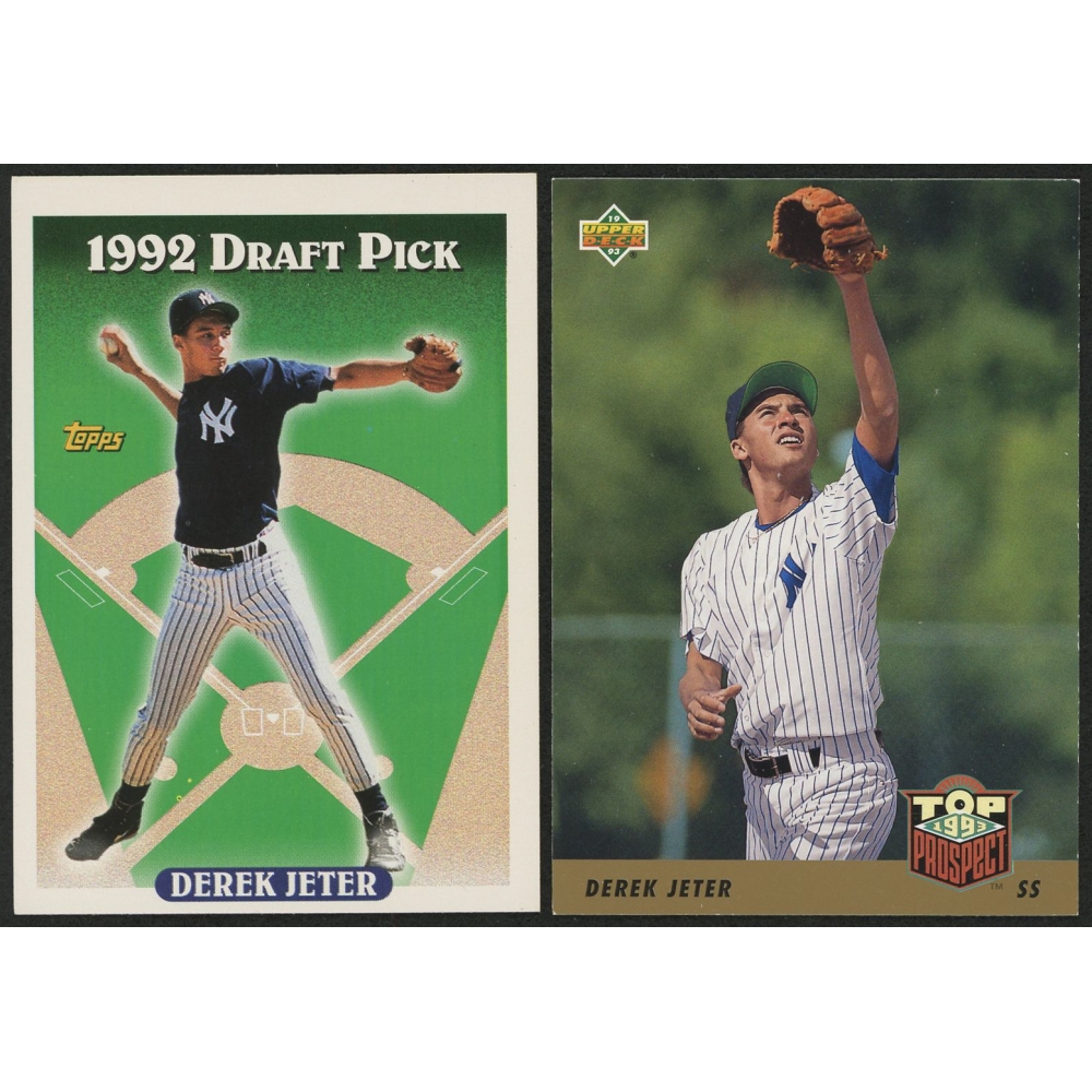 Lot of (2) Derek Jeter Baseball Cards with 1993 Topps #98 Derek Jeter ...