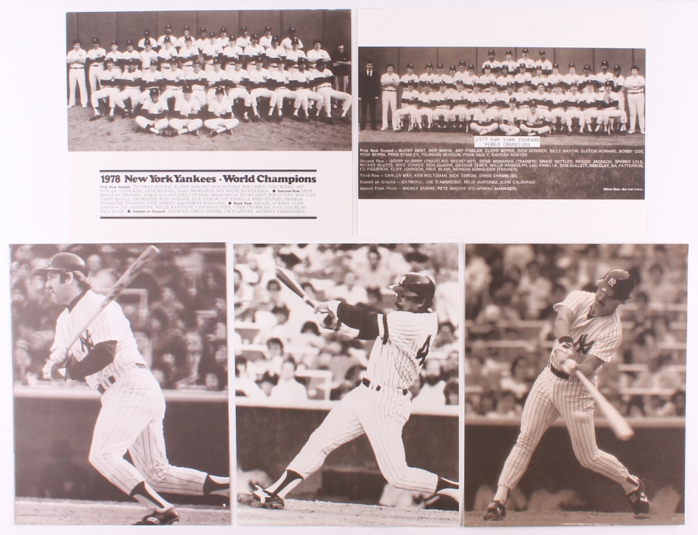 Lot of (50) 1977-78 New York Yankees World Champions 11x14 Photos with ...